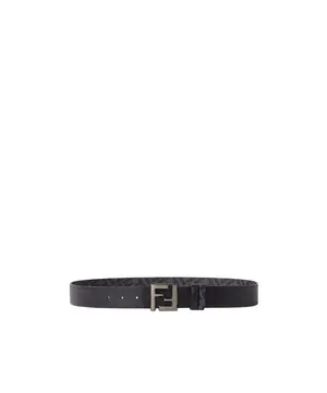 Fendi Reversible Ff Squared Belt - Black