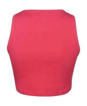 MSGM Logo Cropped Top - Red