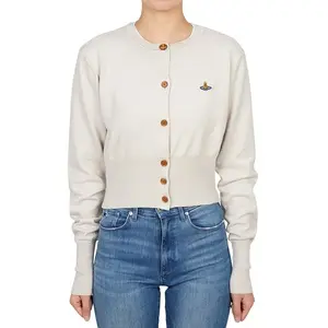 VIVIENNE WESTWOOD Orb Embroidered Knitted Cardigan