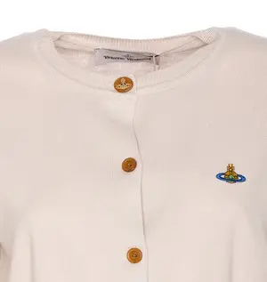 VIVIENNE WESTWOOD Orb Embroidered Knitted Cardigan