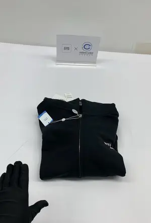 We11Done Zip Up Hooded Long Sleeve Hoodie - Black