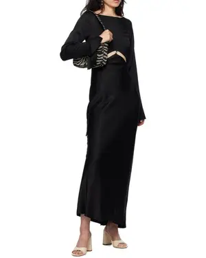 Staud Tommy Foldover Top Shoulder Bag - Black