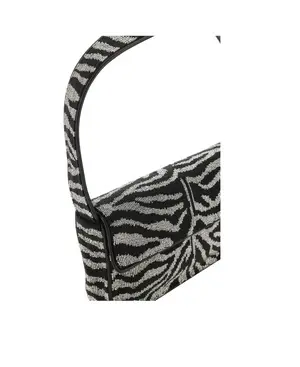 Staud Tommy Foldover Top Shoulder Bag - Black