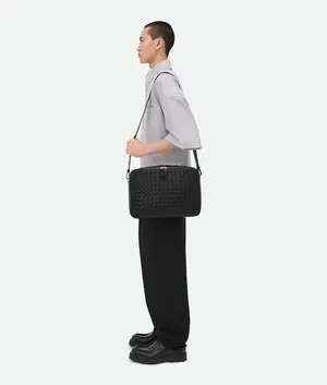 Bottega Veneta Getaway Slim Briefcase - Black
