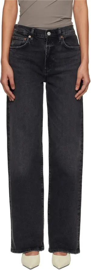 AGOLDE Harper Mid-rise Wide-leg Jeans