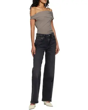AGOLDE Harper Mid-rise Wide-leg Jeans