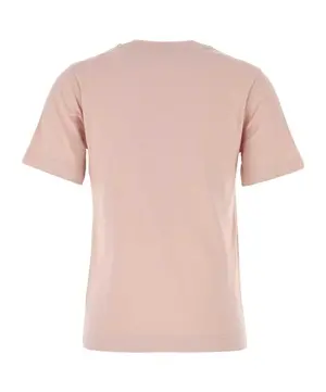 Burberry Logo Printed Crewneck T-shirt - Pink