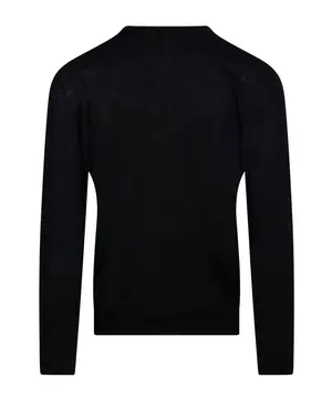 ROBERTO COLLINA Long Sleeve Round Neck Sweater - Nero