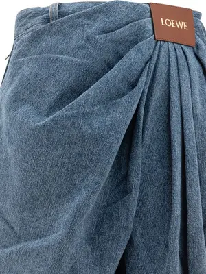 Loewe Draped Jeans In Denim