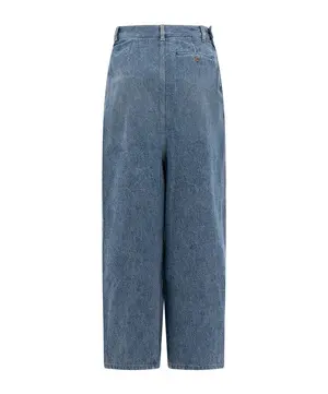 Loewe Draped Jeans In Denim