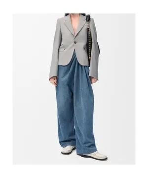 Loewe Draped Jeans In Denim