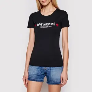 Moschino Round Neck Logo T-shirt