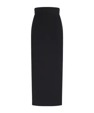 Rick Owens High-waist Midi Skirt With Back Slit
