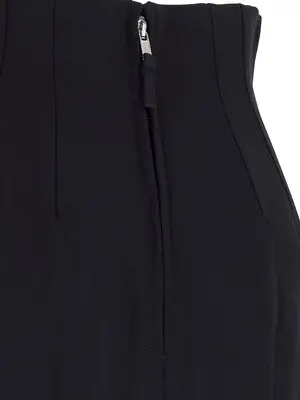 Rick Owens High-waist Midi Skirt With Back Slit