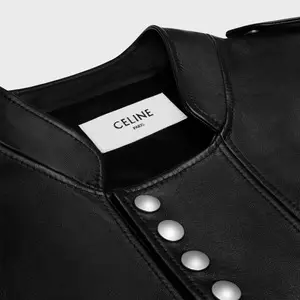 Celine Racer Blouson Jacket In Soft Lambskin