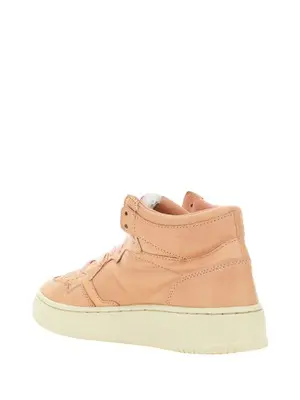 AUTRY Logo High Top Sneakers - Nude