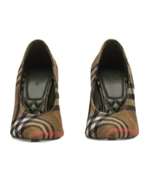 Burberry Check High Pumps