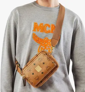 Mcm Visetos Monogram Crossbody Bag