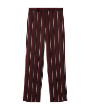 Versace Regimental Stripe Wide-leg Trousers