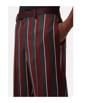 Versace Regimental Stripe Wide-leg Trousers