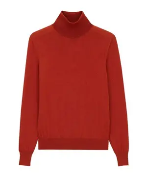 Saint Laurent Turtleneck Long-sleeved Jumper - Brique