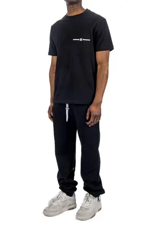 Amiri Logo Print Sweatpants With Rope Belt