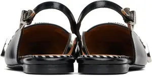 Toga Buckle-embellished Slingback Mules
