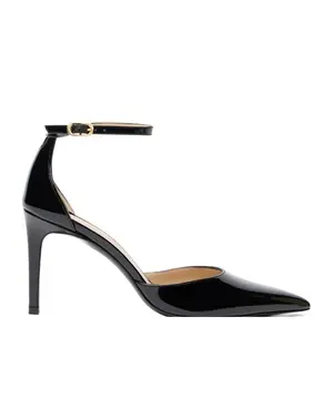 STUART WEITZMAN Power Strap 85 Stiletto Heels - Black