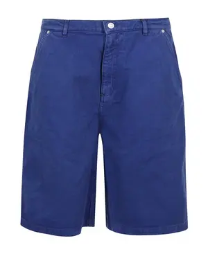 Kenzo Logo Patch Denim Bermuda Shorts