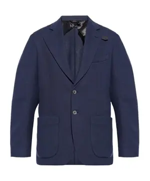 Brioni Patch-pocket Jersey Blazer - Black