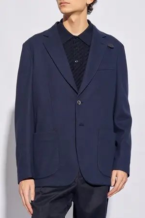 Brioni Patch-pocket Jersey Blazer - Black