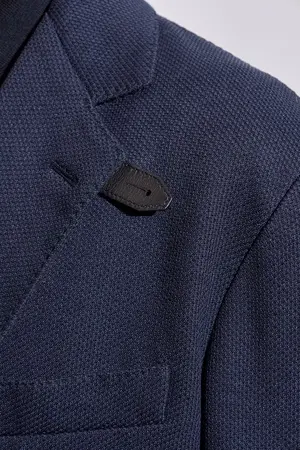Brioni Patch-pocket Jersey Blazer - Black