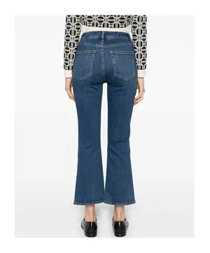 FRAME Le Crop Mini Boot Jeans - Blue