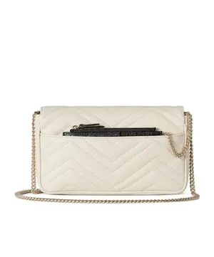 Gucci Gg Marmont Mini Shoulder Bag - White