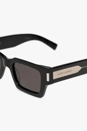 Saint Laurent Rectangular Frame Sunglasses - Gray