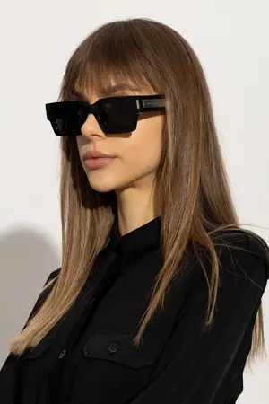 Saint Laurent Rectangular Frame Sunglasses - Gray