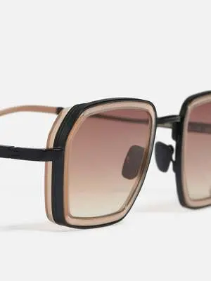 JOHN DALIA Full Frame Sunglasses - Nude