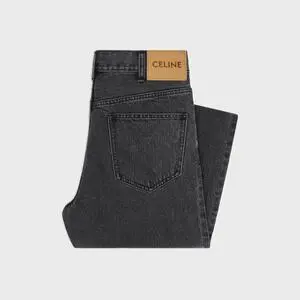 Celine Jolene Jeans In Cotton Denim - Black