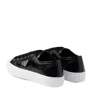 Prada Patent Leather Lace-up Sneakers