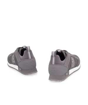 EA7 Cordura Panelled Round Toe Sneakers - Gray