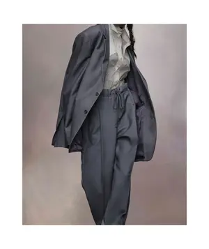 MAISON MARGIELA Single-breasted Blazer - Dark Avion