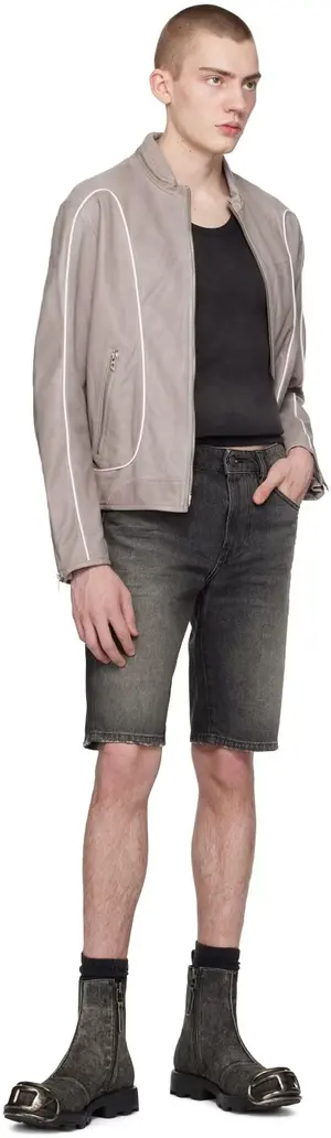 DIESEL® Leather Biker Jacket