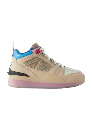 Moncler Pivot Mid-top Sneakers - Nude
