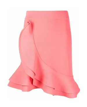 Alexander McQueen Ruffled Asymmetric Mini Skirt