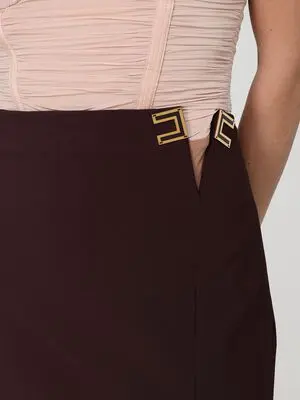 Elisabetta Franchi Double Layer Stretch Crêpe Skirt