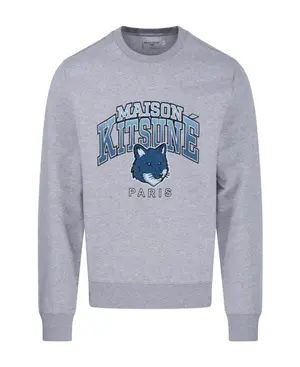 Maison Kitsuné Logo Printed Crewneck Sweatshirt