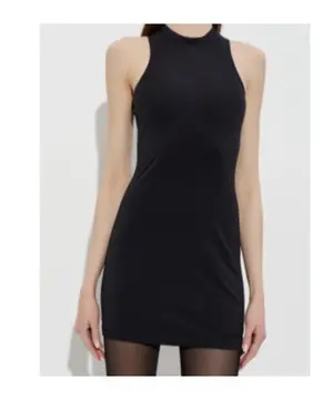 Vetements Sleeveless Fitted Dress With Built-in Shorts