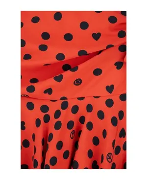Moschino Polka-dot Ruffle-hem Mini Skirt