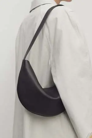 THE ROW Jouvette Shoulder Bag - Dark Brown