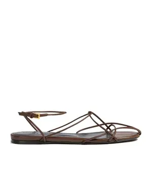 Khaite Loulou Sandals - Cigar